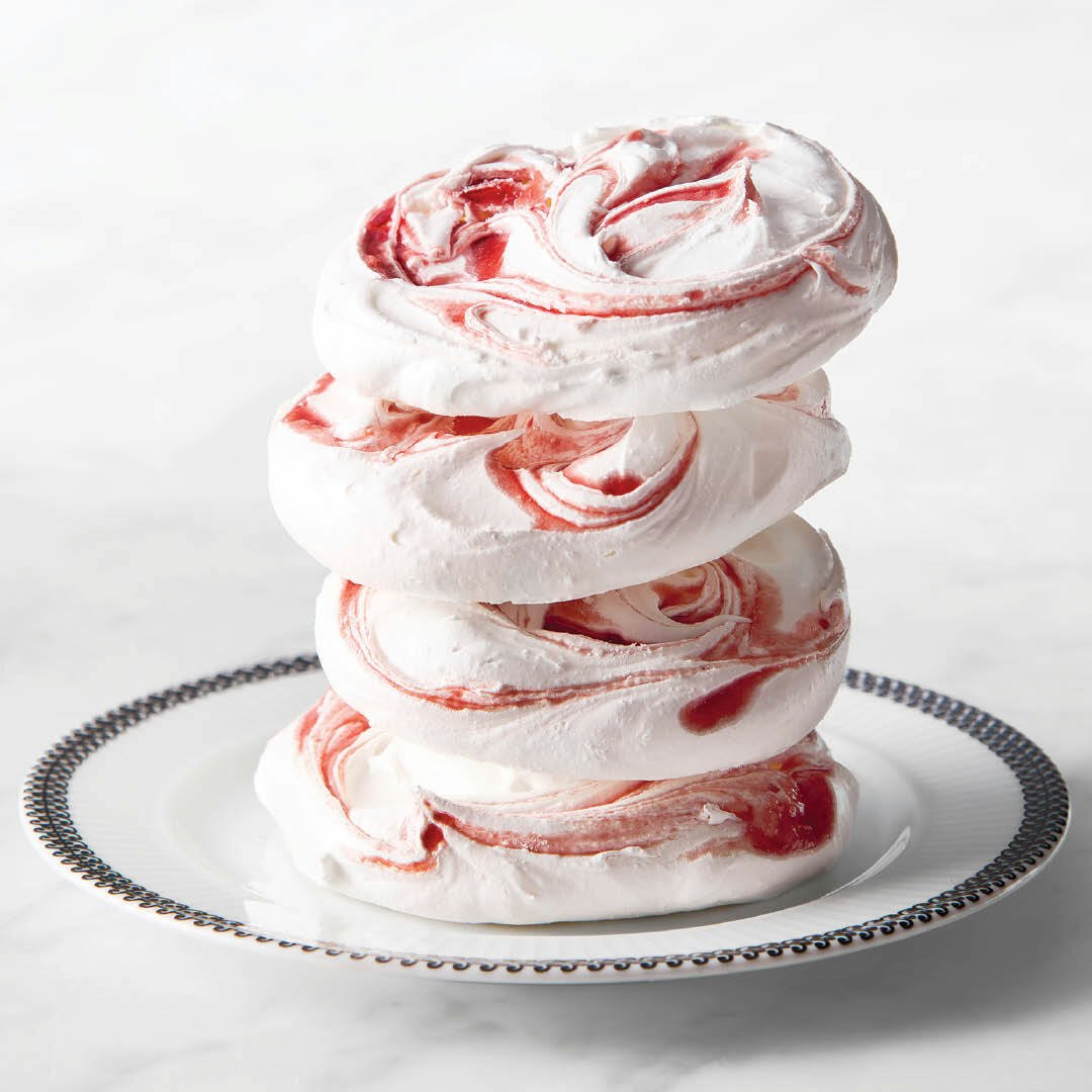 Raspberry-Swirl Meringue Cookies - Life:Beautiful Magazine