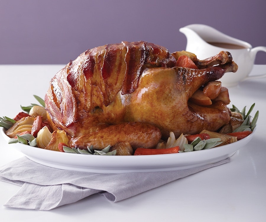Bacon-Topped Turkey with Maple Glaze Recipe - Life:Beautiful Magazine