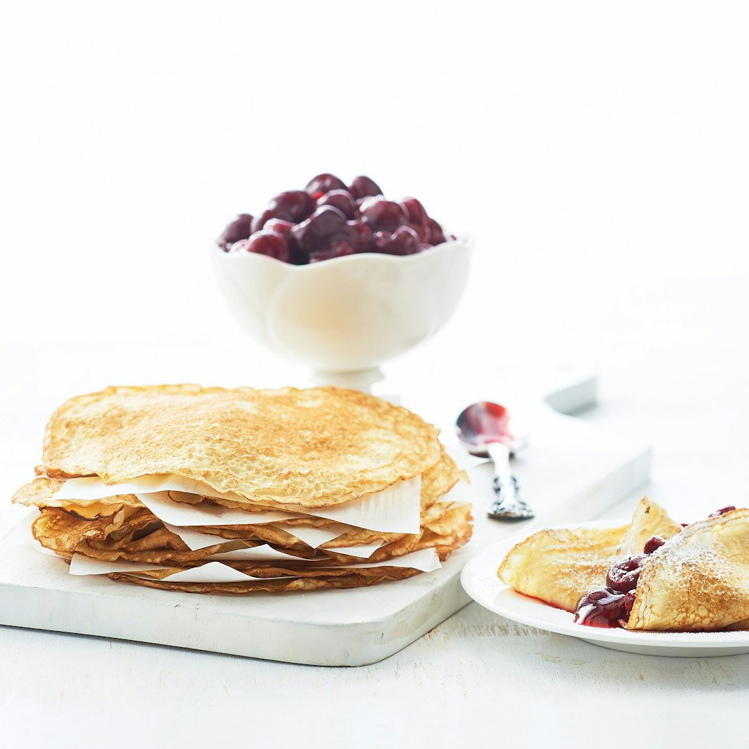 Cherry-Filled Crêpes Recipe - Life:Beautiful Magazine