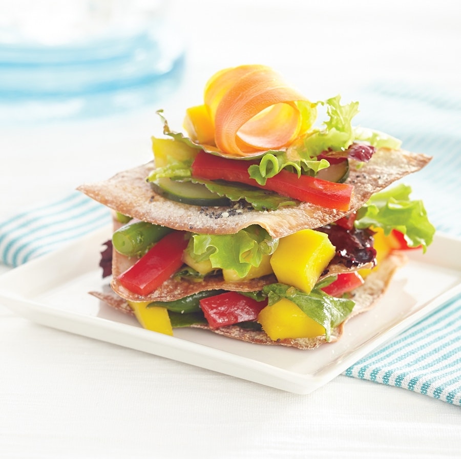 Tropical Stacked Salads Recipe - Life:Beautiful Magazine